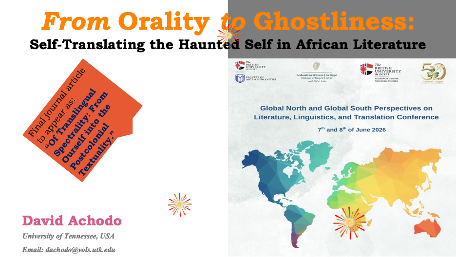From Orality to Ghostliness: Self-Translating the Haunted Self in ...